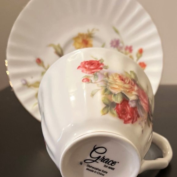 Grace'S Teaware | Dining | Vintage Grace Tea Ware Teacup And Saucer ...